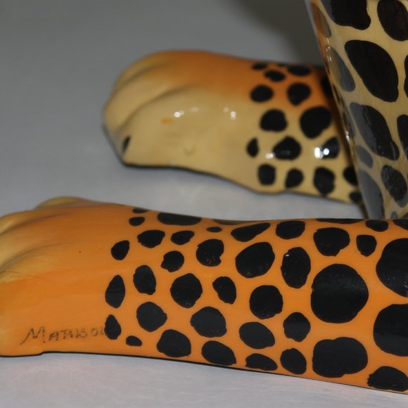 Art | Vintage Hand Made Papier Mache Leopard | Poshmark